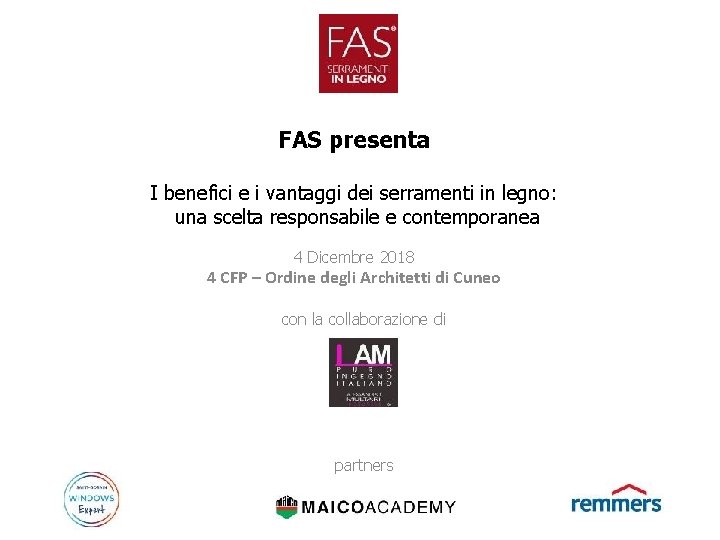 FAS presenta I benefici e i vantaggi dei