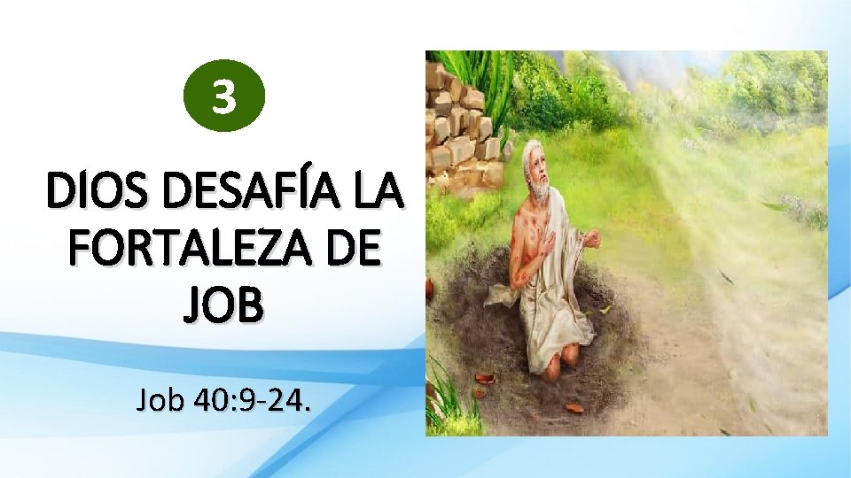 DIOS LE HABLA A JOB Dios se revela