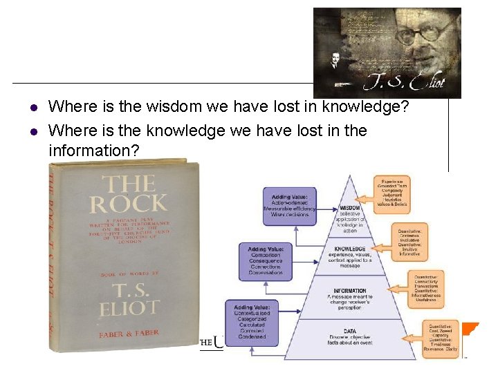 The Importance of Data Information and Knowledge in