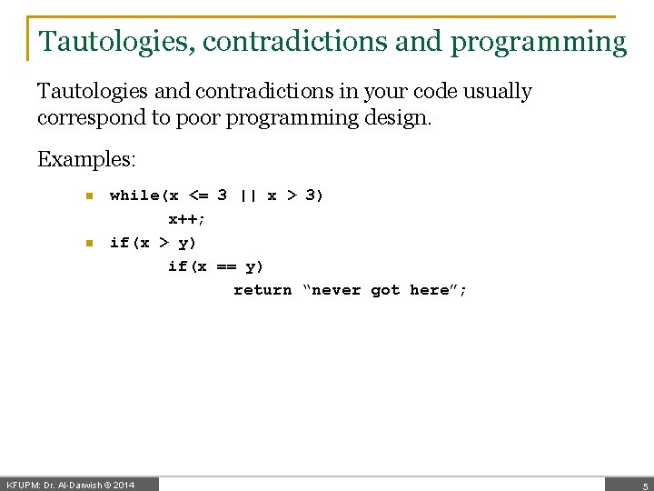 ICS 253 Discrete Structures I Spring Semester 2014