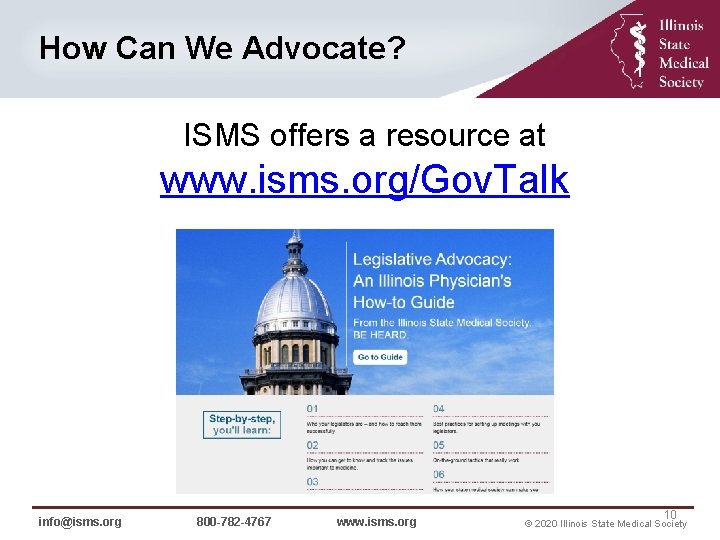 ISMS 2020 LEGISLATIVE UPDATE Erin OBrien SVP State