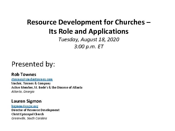 Resource Development for Churches Its Role and Applications