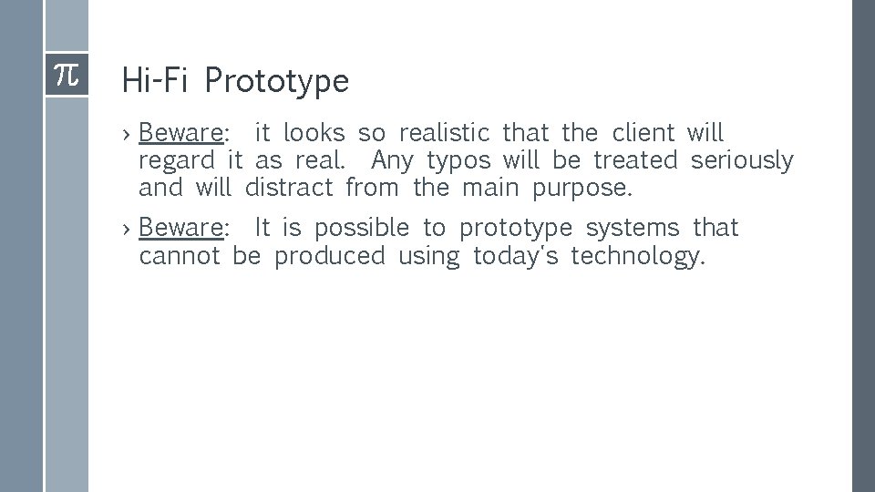 Lesson 2 Prototyping Outlines What is prototyping Hifi