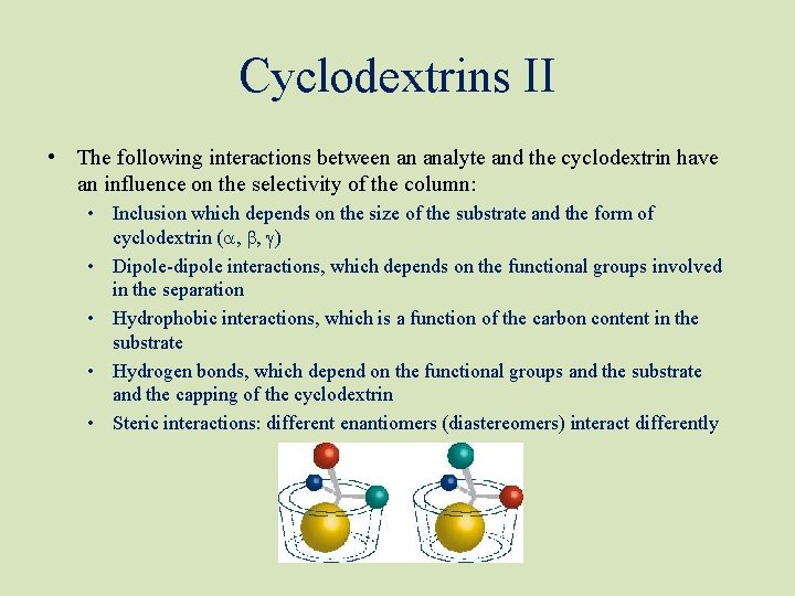 Lecture 5 a Introduction Chiral stationary phase are