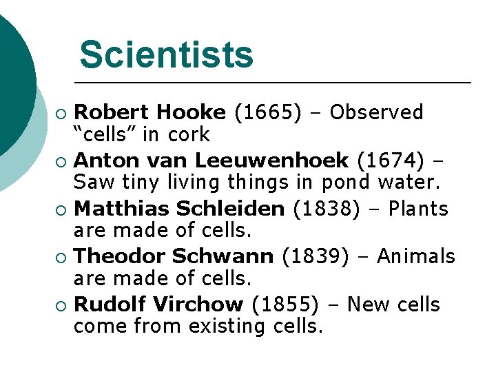 Cell Theory and Prokaryote vs Eukaryote What is