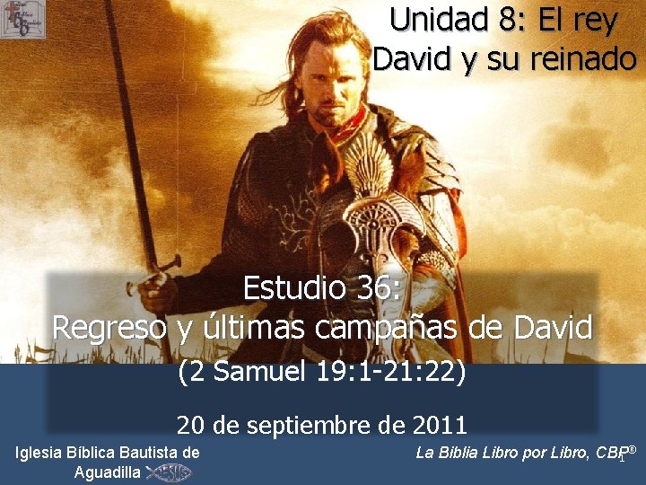Unidad 8 El rey David y su reinado