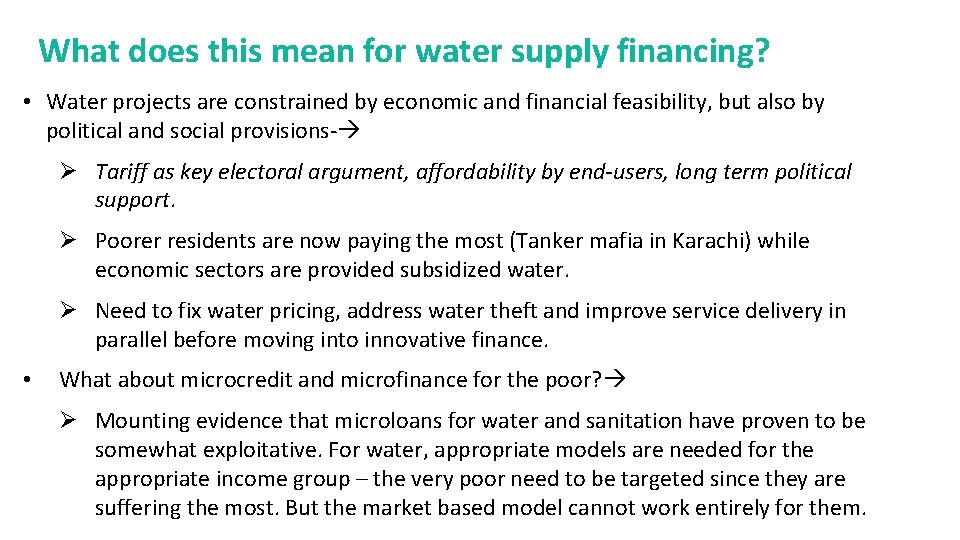 Making innovative finance work Business models and approaches