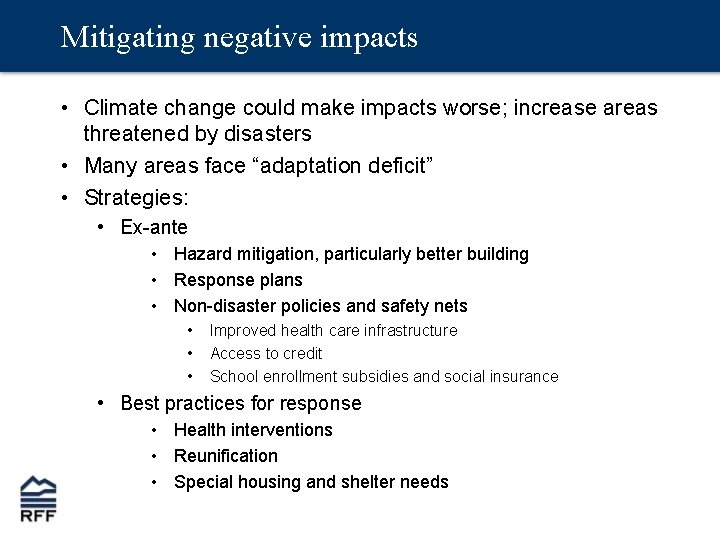The Impacts of Natural Disasters on Children Carolyn