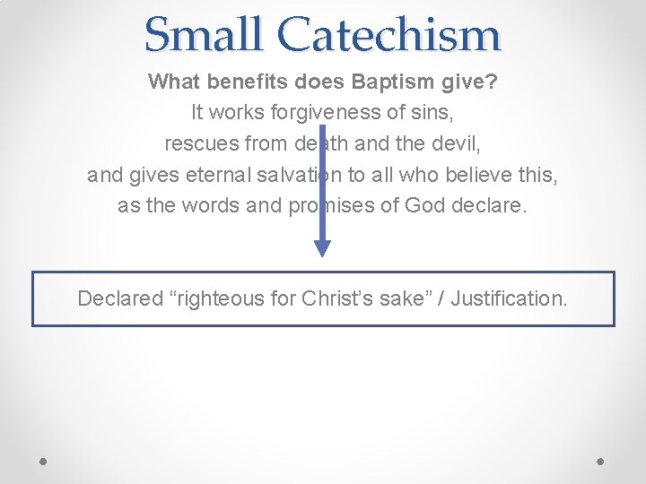 Holy Baptism Part Two Review Assignment Holy Baptism