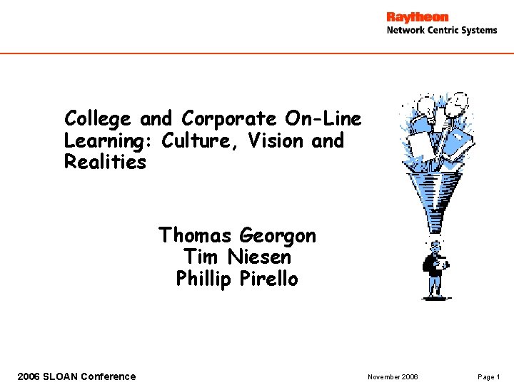 College and Corporate OnLine Learning Culture Vision and