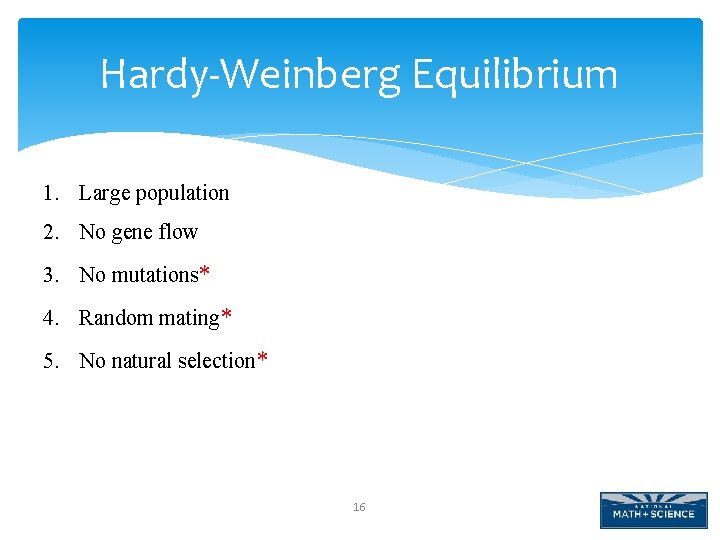 36 Daily Catalyst Pg 30 HardyWeinberg Equilibrium 1