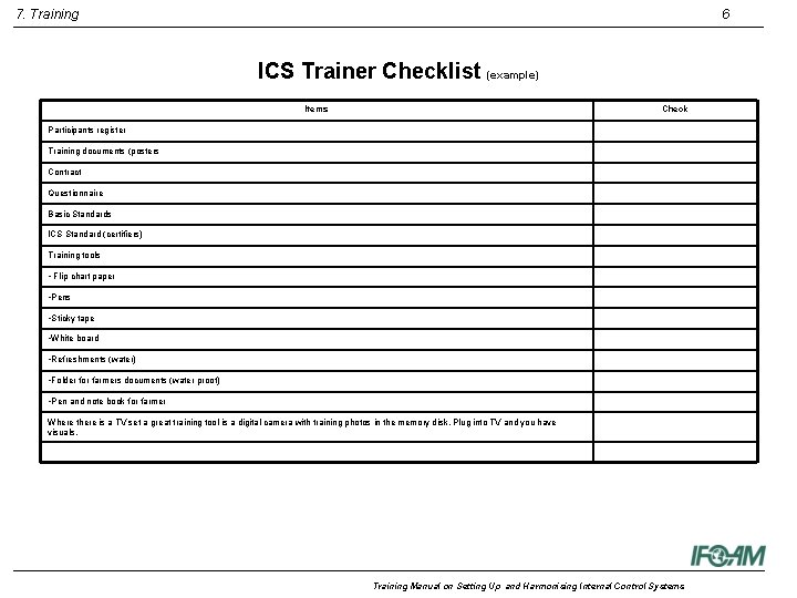 7 Training 1 Training Is Important The training