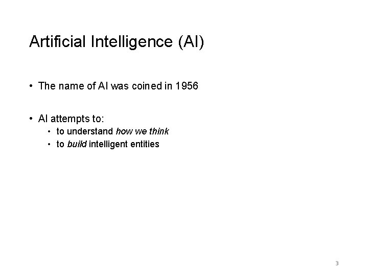 Artificial Intelligence Lecture 2 Foundation of Artificial Intelligence