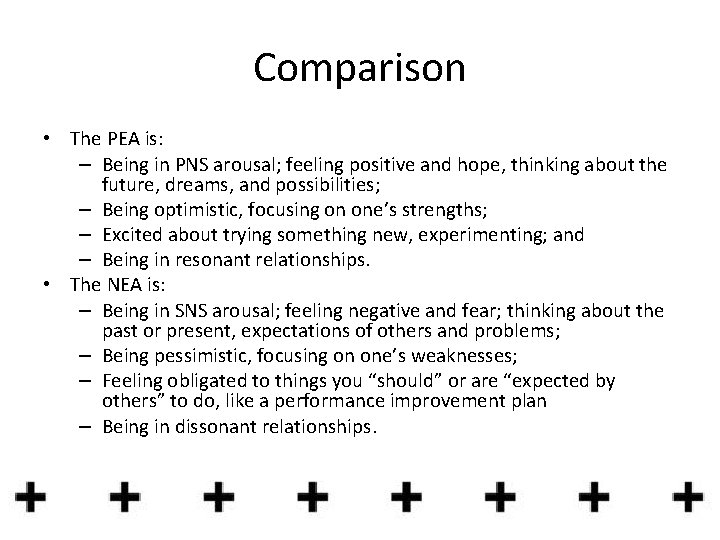 Sustainable Change through Positive Emotional Attracters PEAs Background