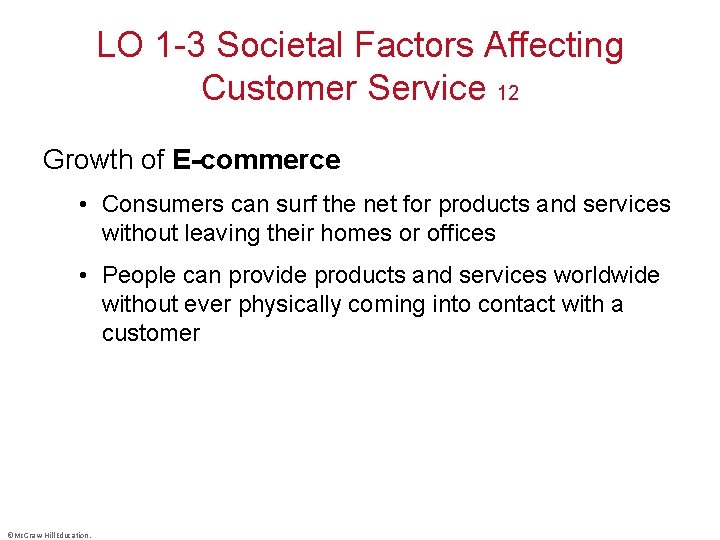 Chapter 1 The World of Customer Service Mc