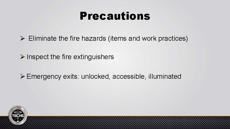 ELECTRICAL and FIRE SAFETY REFRESHER Electrical Hazards Types