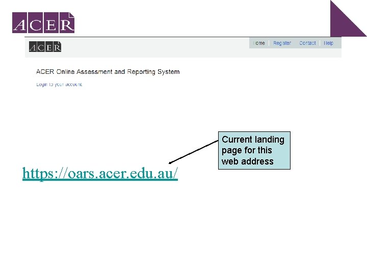 ACER Online Assessment featuring PATR Comprehension Progressive Achievement
