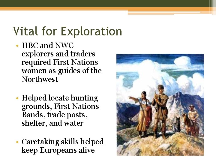 First Nations Women in the Fur Trade Vital