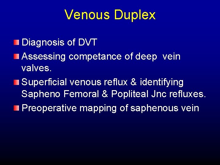 Vascular Investigations KKUH King Saud University Riyadh Non