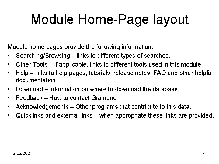 Gramene v 26 Welcome to the Markers Database