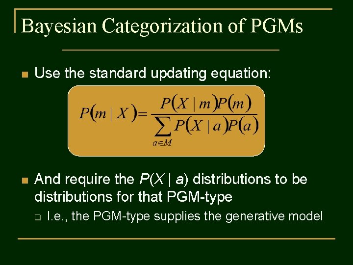 Graphical Models for Psychological Categorization David Danks Carnegie