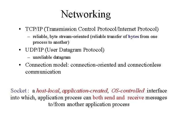Networking OSI Open Systems Interconnection model of computer