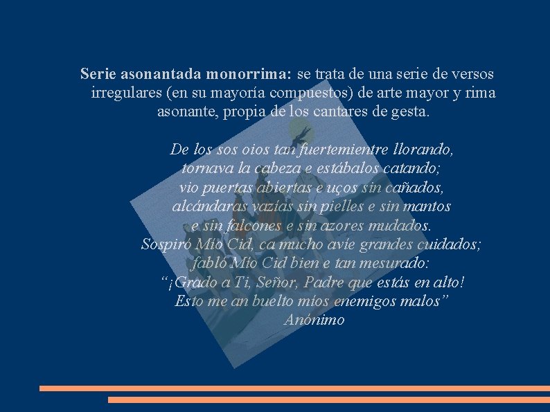 Principales estrofas en castellano 1 Estrofas de dos
