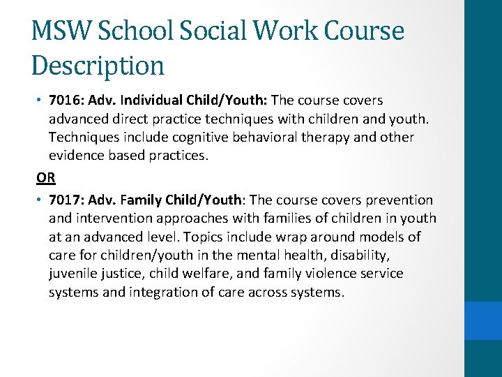 University of Memphis School Social Work Licensure Programming