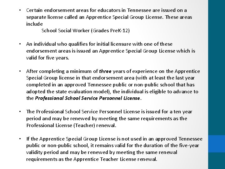 University of Memphis School Social Work Licensure Programming
