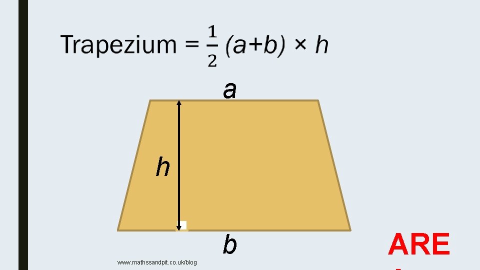 EDEXCEL FORMULAE You need to know this for