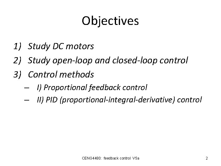 Feedback control of motors based on PIDRobot Demo