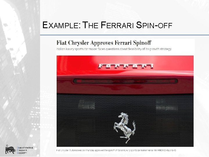 INVESTING IN SPINOFFS AND MA ROLLUPS BRAINTEASER What