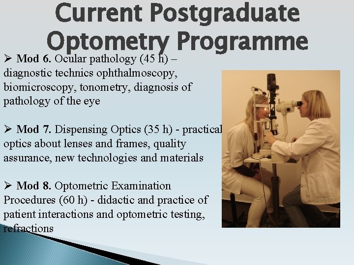 Department of Optometry and Biology of Visual System