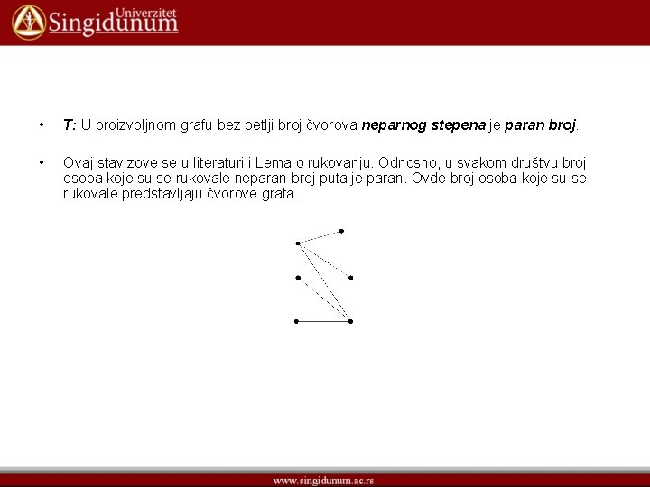 TEORIJA GRAFOVA Teorija grafova je samostalna i vana
