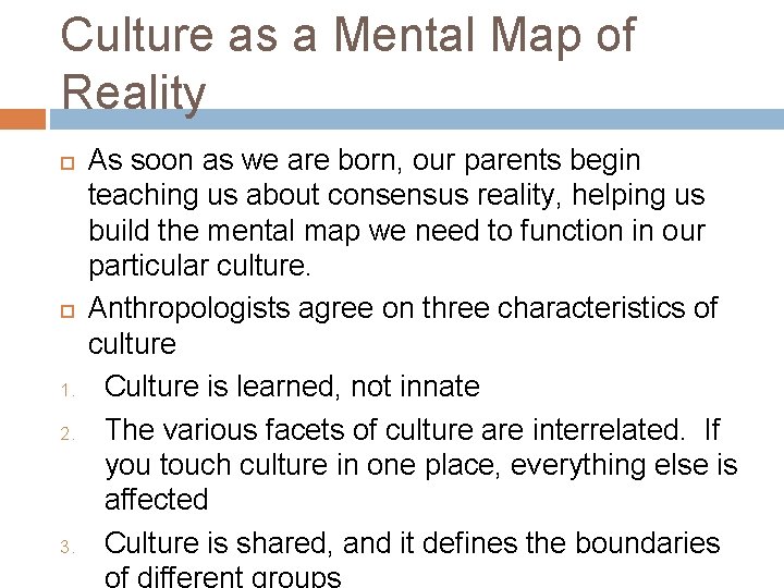 ADM 315 CHAPTER 2 UNDERSTANDING CULTURES YOUR OWN