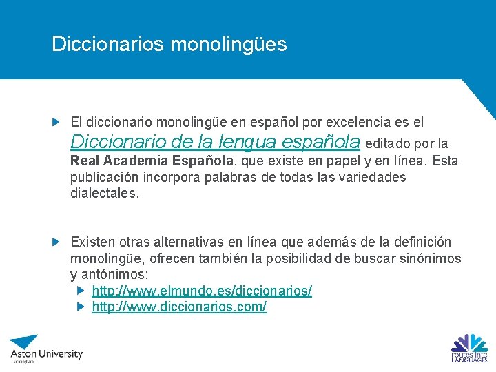 El buen uso del diccionario Part 1 Todo