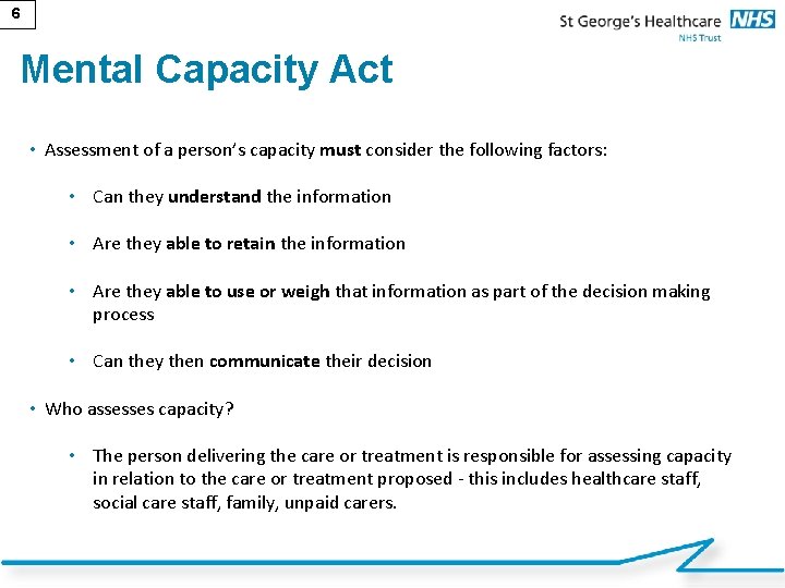 1 STAFF BRIEFING An overview of essential processes