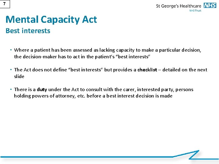 1 STAFF BRIEFING An overview of essential processes