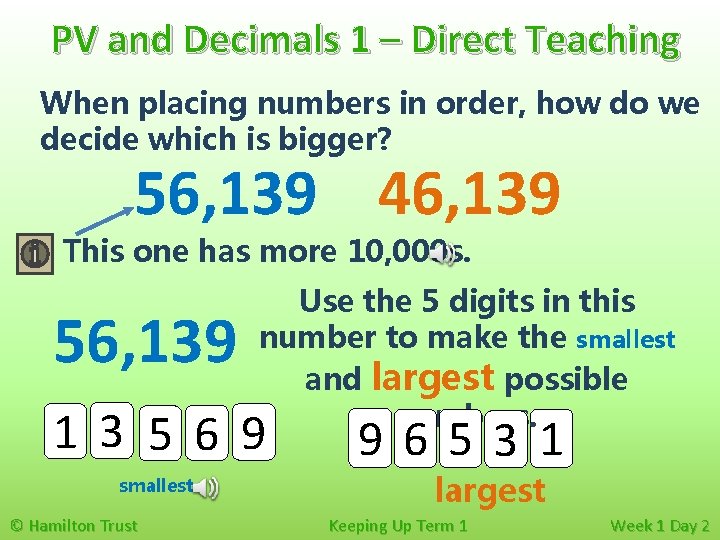Place Value and Decimals 1 Objectives Objective Explore