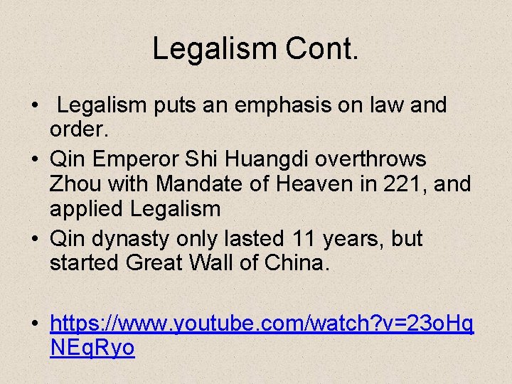 Chinas Ancient Philosophies World History I Essential Ideas