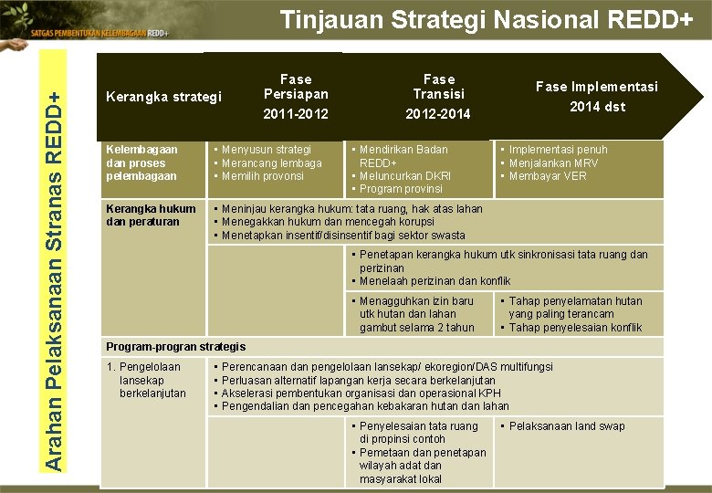 Strategi Nasional Pendekatan Umum Penyusunan Strategi dan Rencana