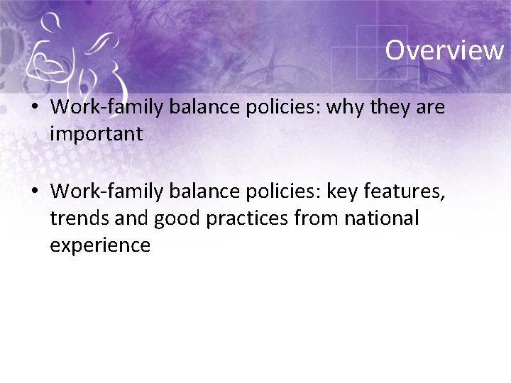 International Labour Organization Women Work and Families An