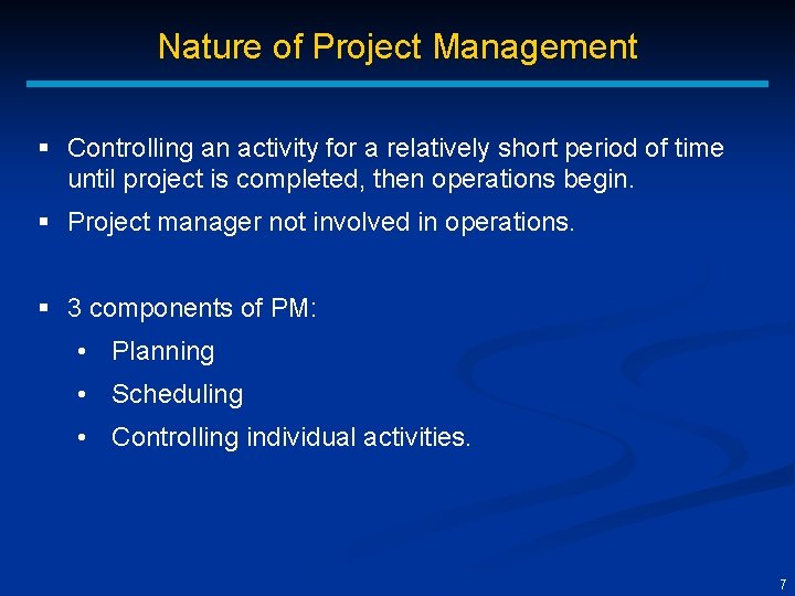 Project Management presented by Miles Hamby Ph D