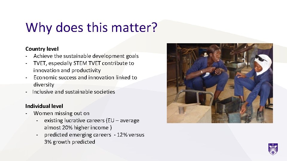 Gender and access to TVET Challenges and progress