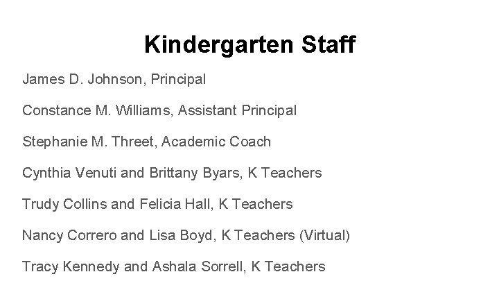 OBannon Elementary School PreK Kindergarten First Grade Parent