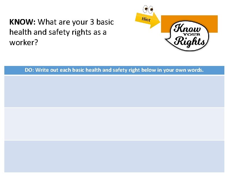 Career Life Connections Safety Rights Regulations in the