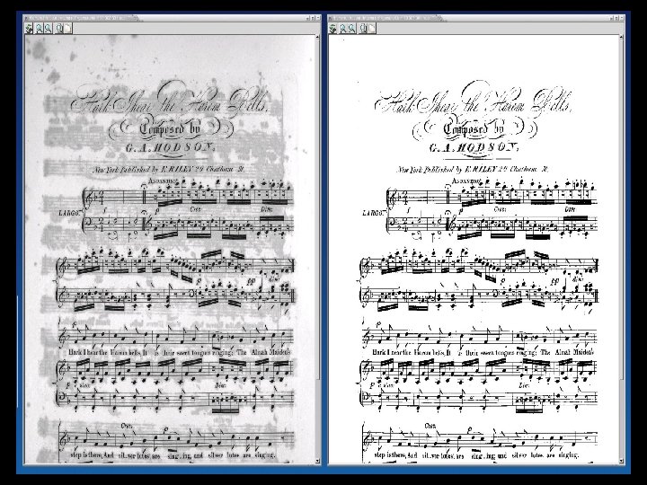 Optical Music Recognition Ichiro Fujinaga Mc Gill University