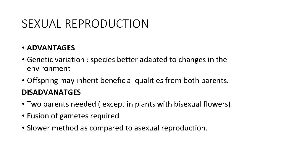 GROWTH AND REPRODUCTION BASIC KNOWLEDGE REQUIRED CHROMOSOME Rod
