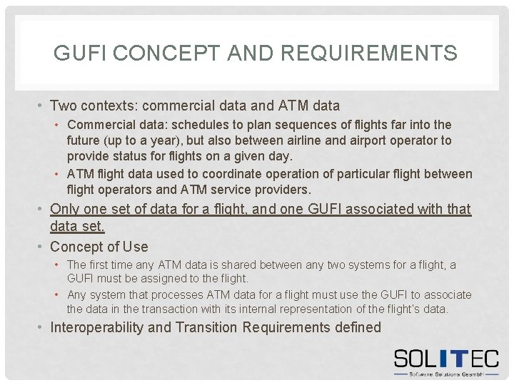 FIXM GUFI Manfred Beckmann SOLITEC AIXM CCB 05