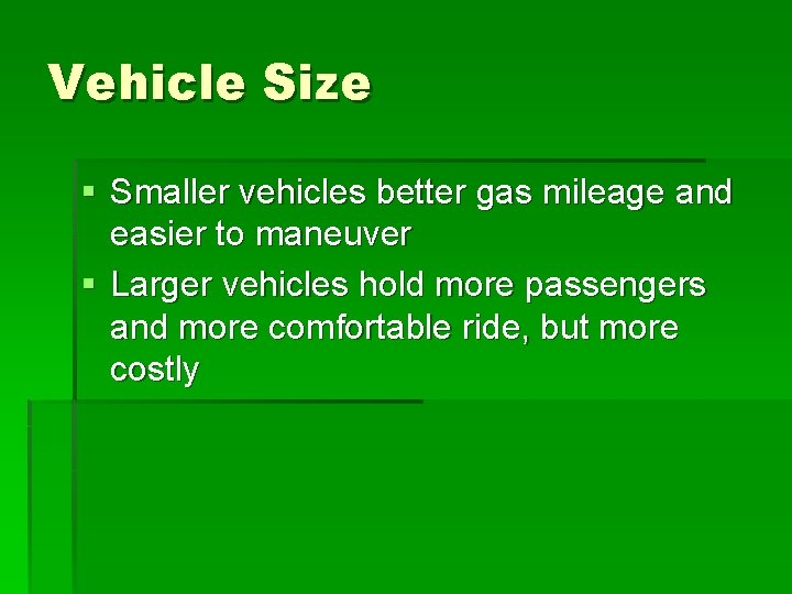 Chapter 17 Buying and Maintaining a Vehicle 17